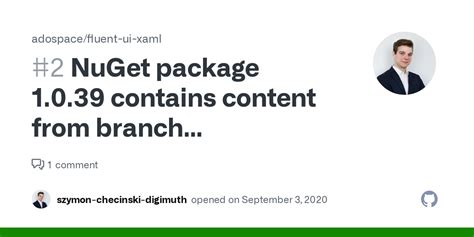 Nuget Package Contains Content From Branch Fluentui Desktop Issue Adospace Fluent