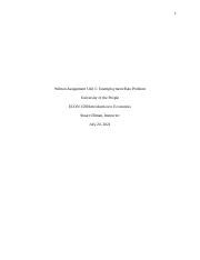 Assignment5 Docx 1 Written Assignment Unit 5 Unemployment Rate
