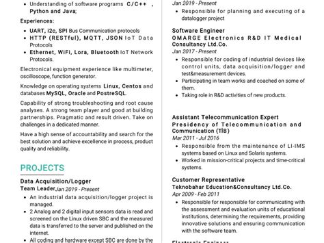 Embedded Software Developer Resume In 2025 Resumekraft
