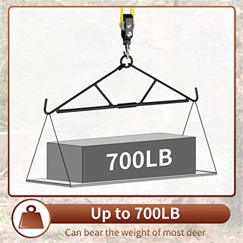 Gearoz Deer Hanger Elk Hoist Pulley Lift System With Gambrel Hunting
