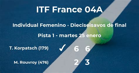 La Tenista Tamara Korpatsch Clasificada Para Los Octavos De Final Del
