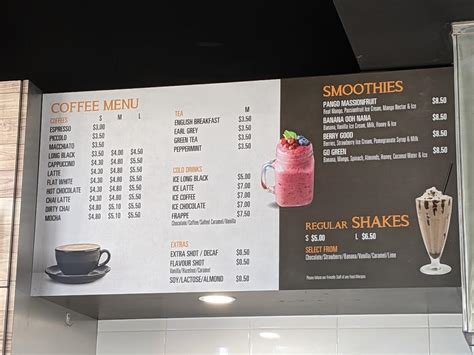 Menu At Salems Cave Restaurant Caloundra