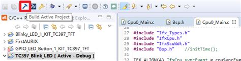 Aurix Tc397 环境搭建 延时 Gpioaurix软件 Gpio 配置 Csdn博客