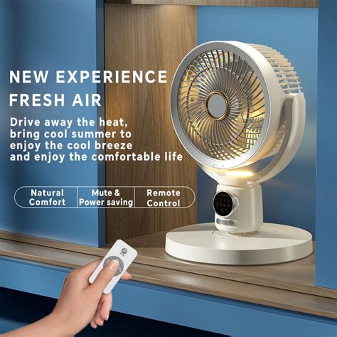 South Ocean Camping Rechargeable Foldable Stand Fan Rmote Control