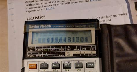 Eddies Math And Calculator Blog Retro Review Radio Shack Ec 4035