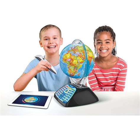 Clementoni Digital Interactive Globe Light Up World Globe With Talking Pen And App Ages 7