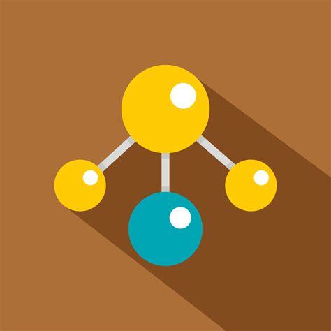 Yelllow And Blue Atomic Structure Icon Flat Style 14939070 Vector Art At Vecteezy