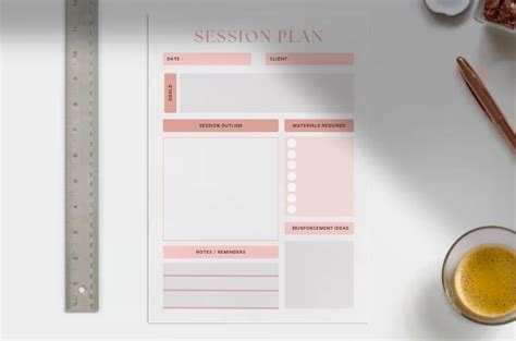 Speech Pathology Session Plan Template Etsy
