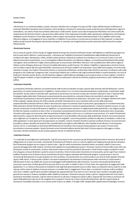 Esame Storia Moderna Dispense Di Storia Moderna Docsity