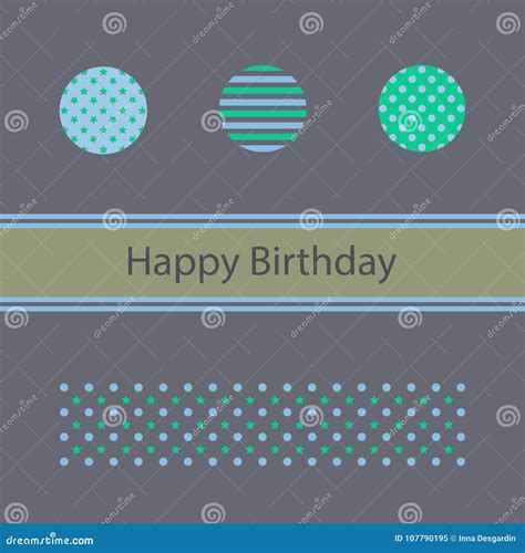 Minimalist Birthday Card Design