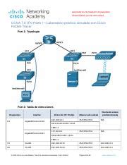 Student Ccna Itn Part Simulated Hands On Lab With Cisco Packet