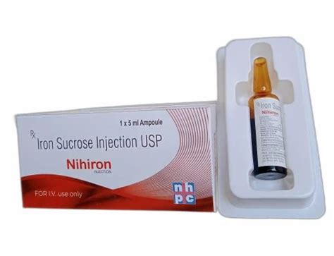 Inj Iron Sucrose Usp 5ml Ampoule 100mg At Rs 245 Piece Iron Injection In Pune Id 2849903517055