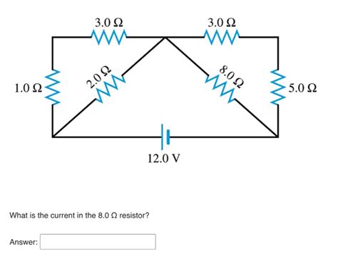 Solved What is the current in the Ω resistor Chegg com