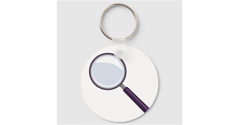 Magnifying Glass Keychain Zazzle