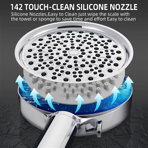 Cobbe Handheld Shower Head With Filter High Pressure 6 Spray Mode Sho