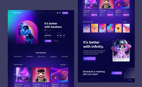 Design Nft Web3 Blockchain Website Ui Ux Or Web Landing Page Template