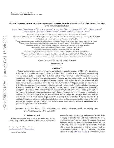 Pdf On The Robustness Of The Velocity Anisotropy Parameter In Probing