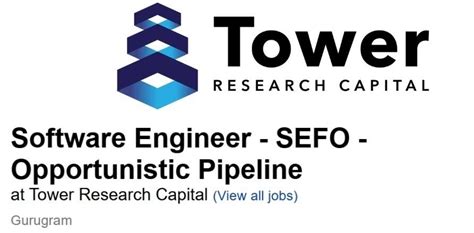 Tower Research Capital Off Campus Drive 2025 Hiring Software Engineer Bachelors Degree