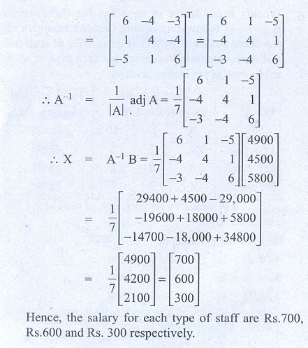 Exercise 1.3: Solution of a system of linear equations by matrix Inverse Method - Problem ...