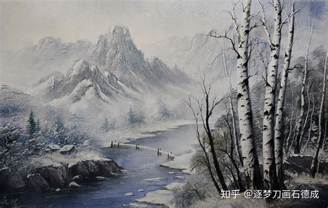 风景油画刀画中最有深意的白桦树，你居然没看过？ 知乎