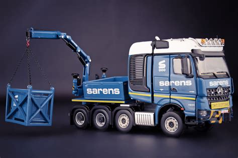 Sarens Mercedes Benz Arocs BigSpace 8x4 With Fassi Crane Ballast Box
