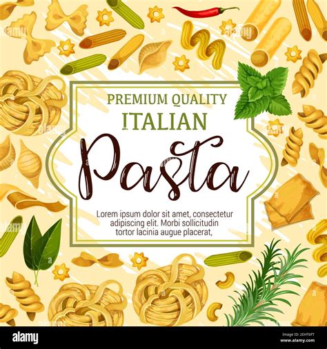 Italian Pasta Spaghetti And Macaroni Restaurant Menu Cover Design