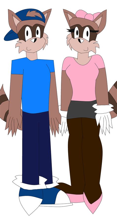 Rusty And Rosy Raccoons By Adrianbocek On Deviantart