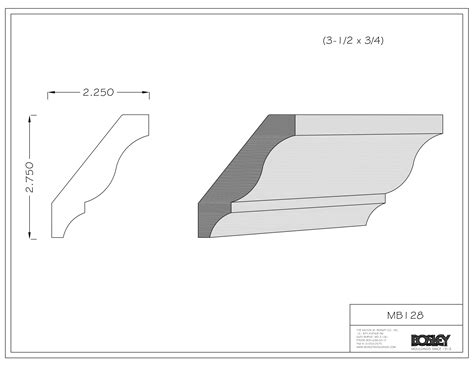 Crown Moulding Primed Poplar 3 12 Bosley Mouldings