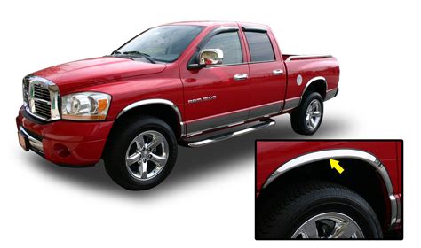 Buy 02 08 Dodge Ram Chrome Fender Trim Wheel Well Moulding 2wd 4wd 1500