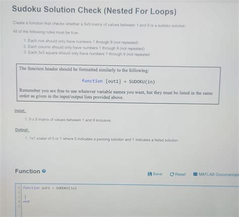 Sudoku Solution Check Nested For Loops Create A