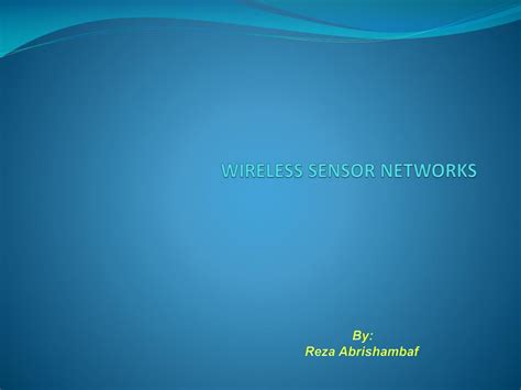 ppt wireless sensor networks powerpoint presentation free download id 5942647
