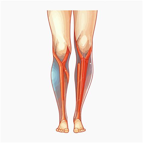 Diagrama Médico De La Rodilla Que Muestra La Tendinitis Patelar