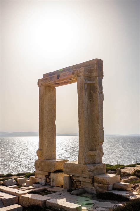 The Temple Of God Apollonas Portara Akti Apollona Naxos