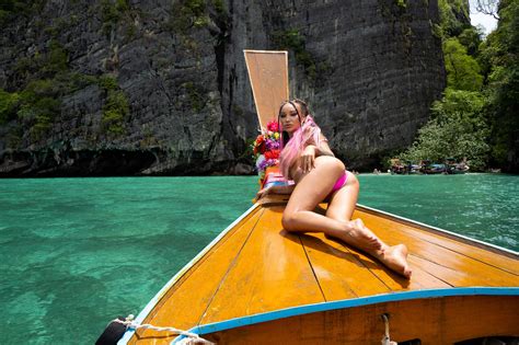 Stunning Monika Fox With Naked Tits In Pink On Boat Pics Xhamster