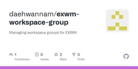 An Exwm Extension For Managing Workspace Units In A Multiple Monitor Environment By Grouping The