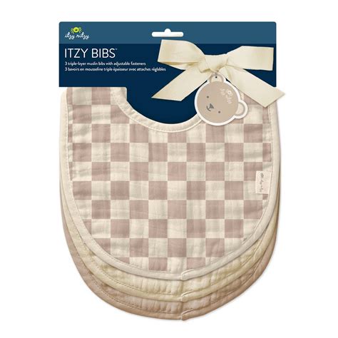 Itzy Ritzy Checkered Bibs™ Bellumandrogue