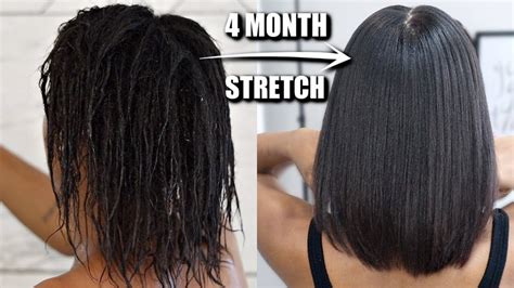 Relaxed Hair Silk Press Routine During Stretch Ft Formulate Youtube