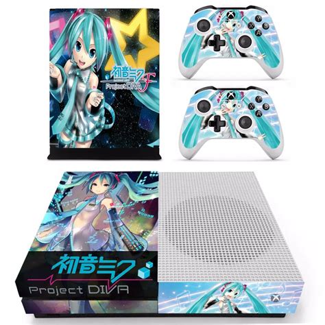 Anime Girl Hatsune Miku Skin Sticker For Microsoft Xbox One S Console