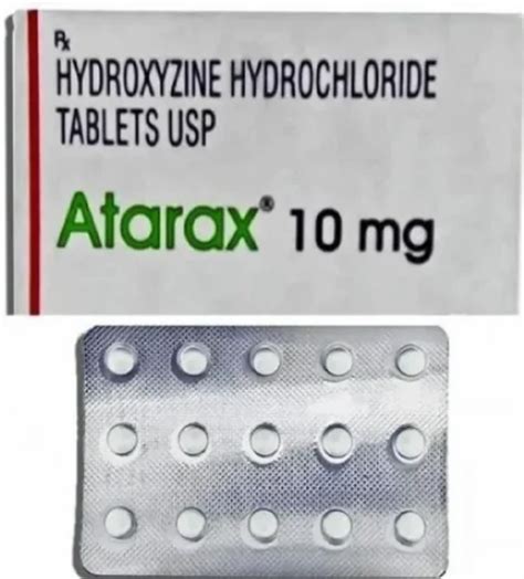 Hydroxyzine Hydrochloride Tablet, 10 mg, Packaging Type: Box at Rs 30 ...