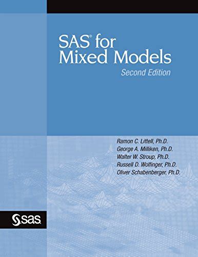 Sas For Mixed Models Second Edition Littell Ramon C Milliken George A Stroup Walter W