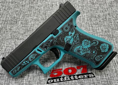 Glock 43x Custom “tiffany And Paisley” 507 Outfitters