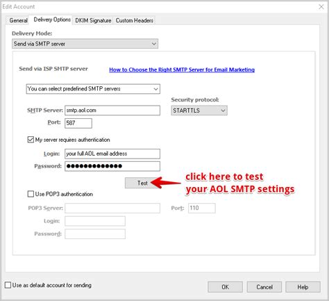How To Use Aol Email Settings In Easymail7 ⋆ Glocksoft Kb