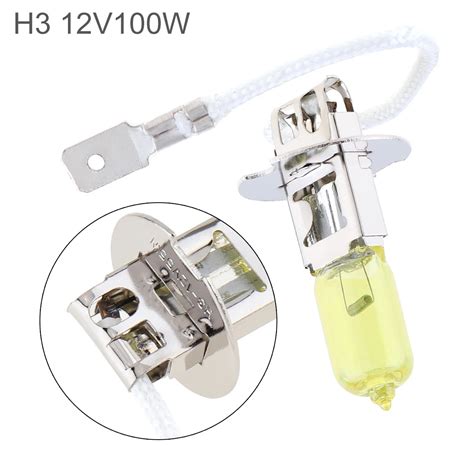 V H W K Yellow Light Super Bright Car Halogen Lamp Auto Front Headlight Fog Bulb From