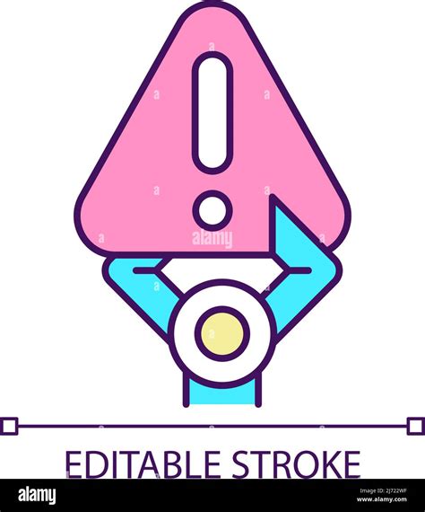 Dangerous Tasks Rgb Color Icon Stock Vector Image And Art Alamy