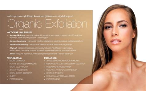 Organic Exfoliation zabieg złuszczający kwasami zabieg z kwasami złuszczającymi naskórek