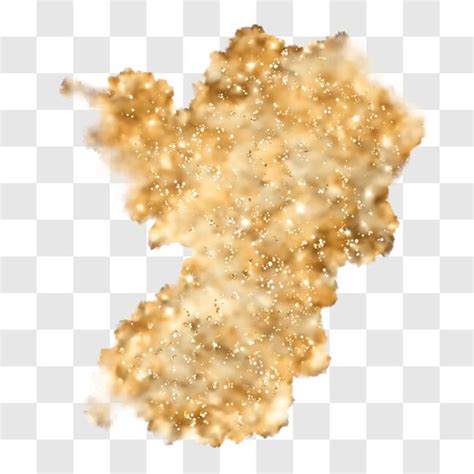 Download Golden Snowflake Map Of The United States Png Online