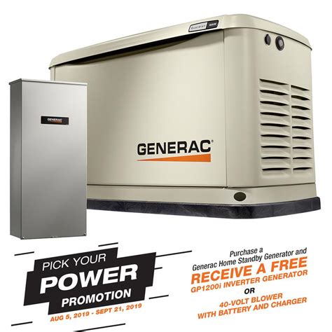 Generac 16000 Watt Lp16000 Watt Ng Air Cooled Standby Generator