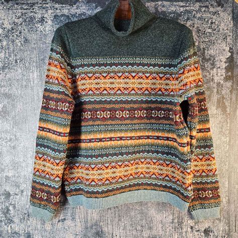 Eribe Kinross Fair Isle High Neck Sweater Prelude Timeless