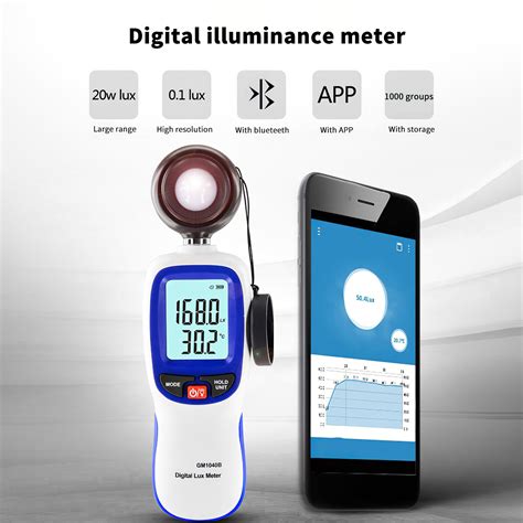 Digital Light Meter Bluetooth Modus High Definitio Grandado