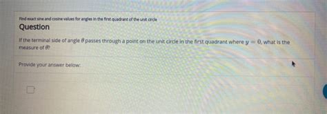 Solved Rind Exact Sine And Cosine Values For Angles In The Chegg